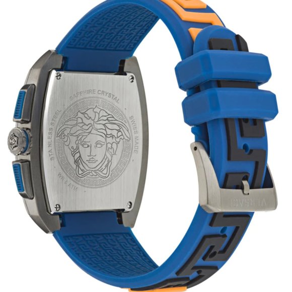 Versace | Accessories | Versace Mens Gunmetal Case Swiss Watch | Poshmark